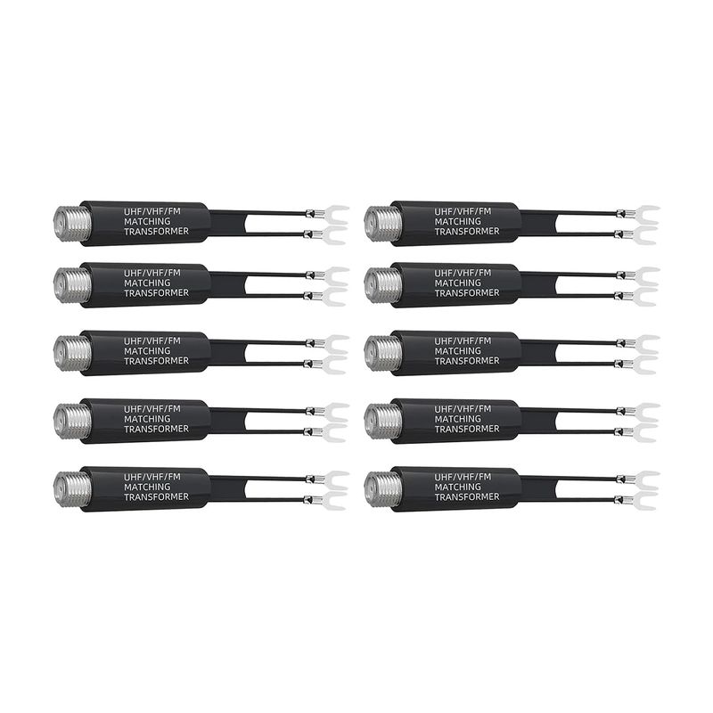 VOANZO 10PCS 75 Ohm to 300 Ohm Adapter UHF VHF FM Balun Antenne ...