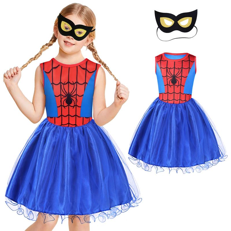 Aomig Spider-Girl Costume, Halloween Kids Spider Costume, Halloween ...