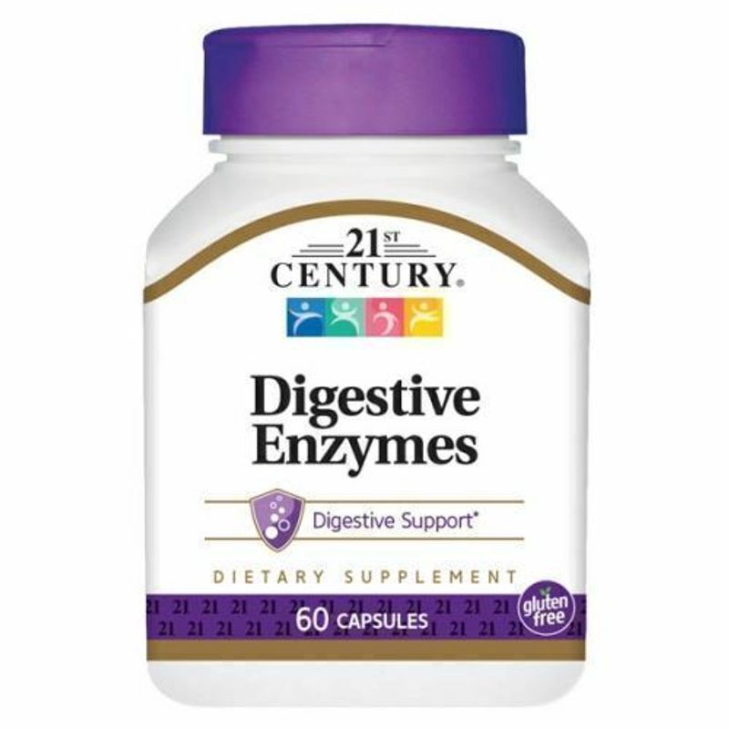 Digestive Enzymes 60 Caps by 21st Century - EveryMarket