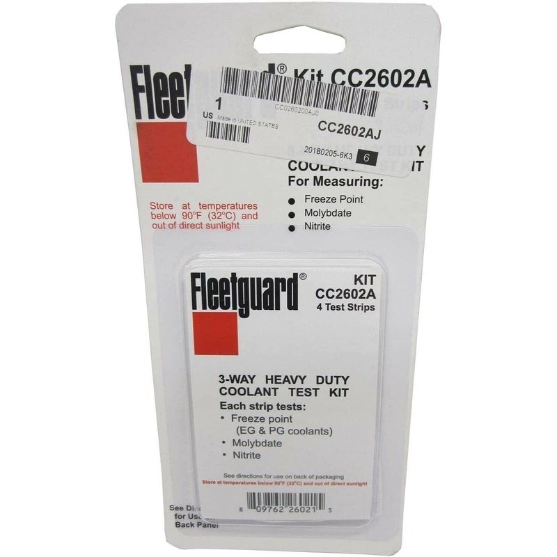 Fleetguard Coolant Analysis Test Kit CC2602A - EveryMarket
