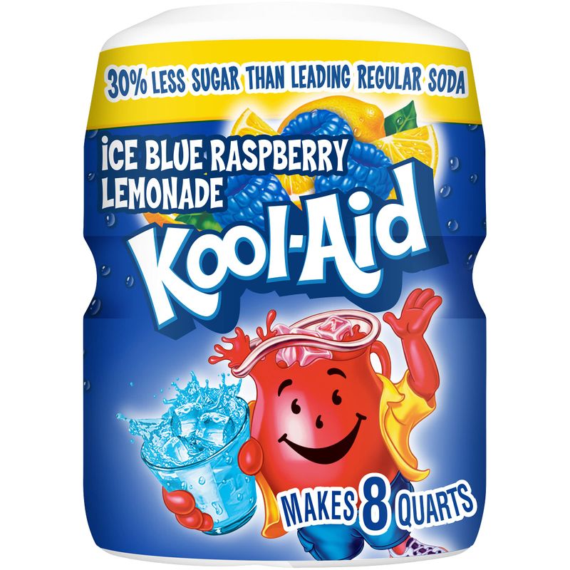 Kool-Aid Caffeine Free Blue Raspberry Lemonade Sweetened Powdered Drink ...