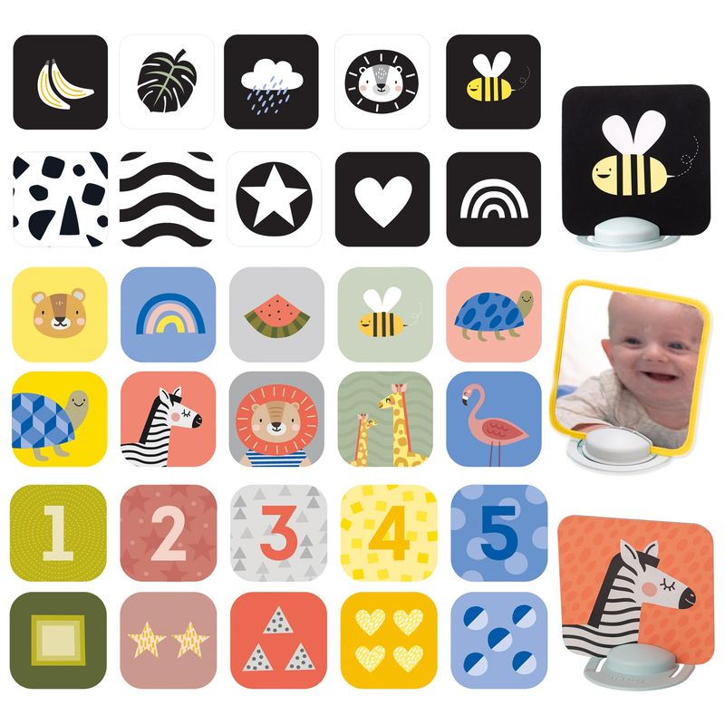 Taf Toys My First Tummy-time Baby Flash Cards. High Contrast Newborn ...