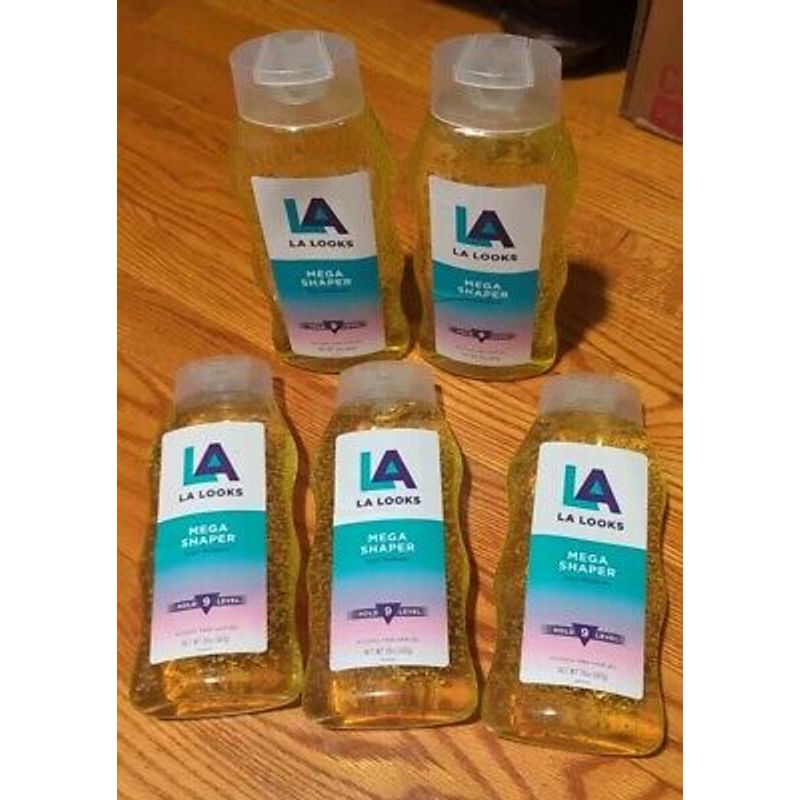 LA Looks Hair Gel Styling Mega Shaper Level 9 Hold 20oz Each Alcohol ...