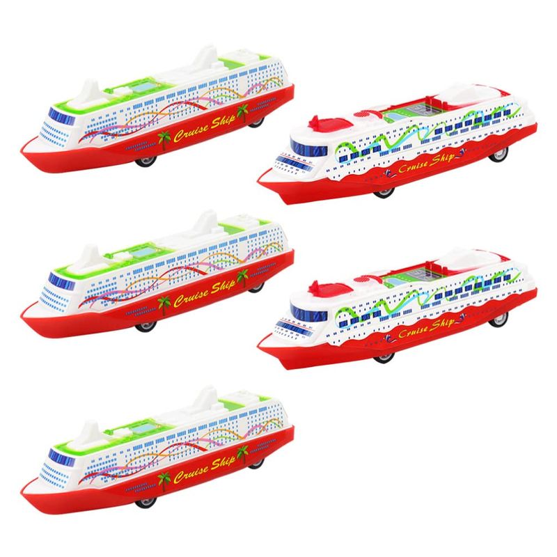 Kisangel Cruise Ship Model Toy 5Pcs Cruise Ship Toy Cruise Ship Boat ...