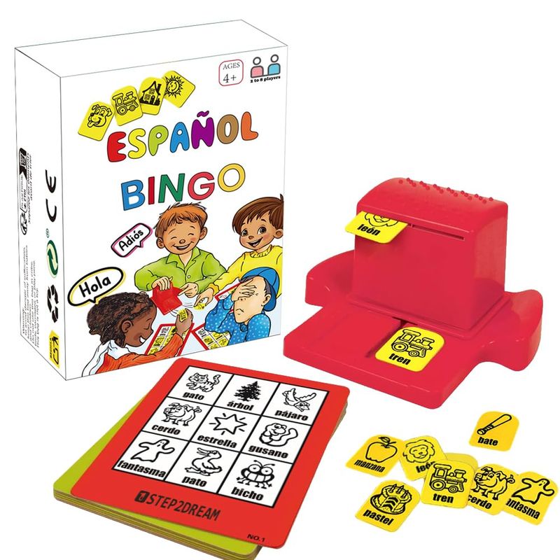 Magictodoor Spanish Vocabulary Bingo Game for Kids | Educational ...