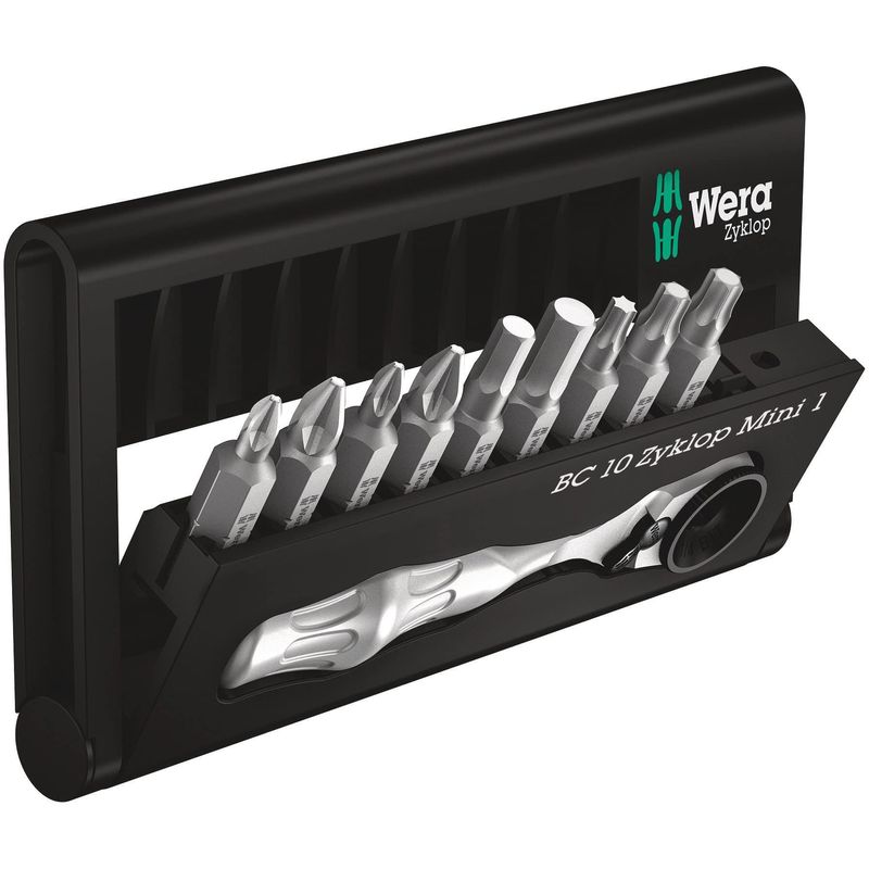 Wera 05073645001 Ratchet Set Kraftform Kompakt Zyklop Mini 1, Silver ...