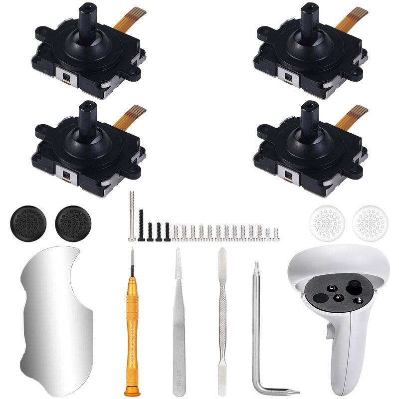 Ikpek 4 Pack Joystick Replacement Kit for Oculus Quest 2 Controller, 31 ...
