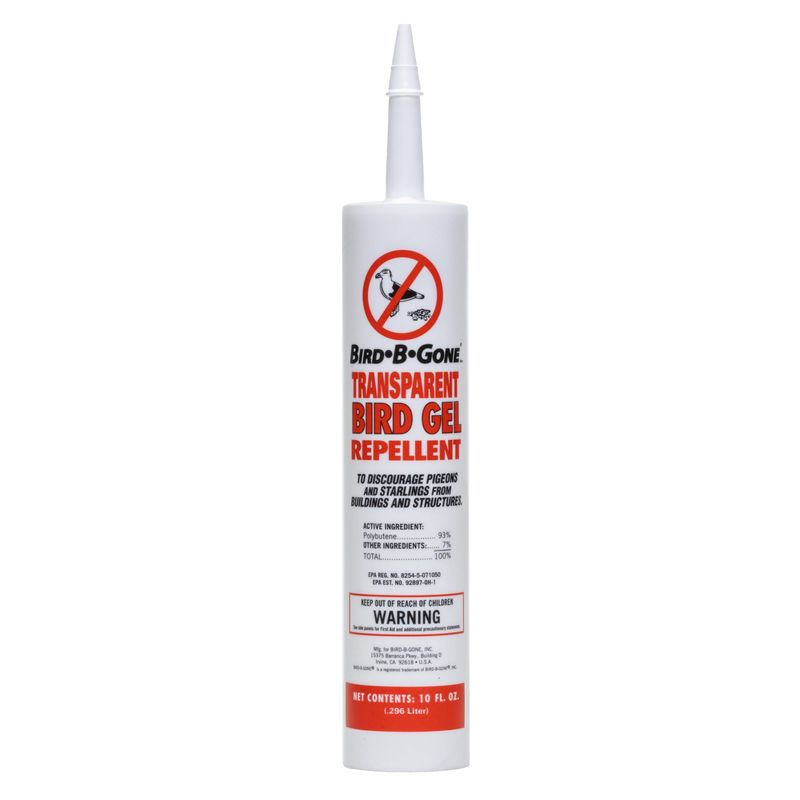 Bird B Gone Transparent Bird Gel - 10oz Tube - Sticky Bird Repellent ...