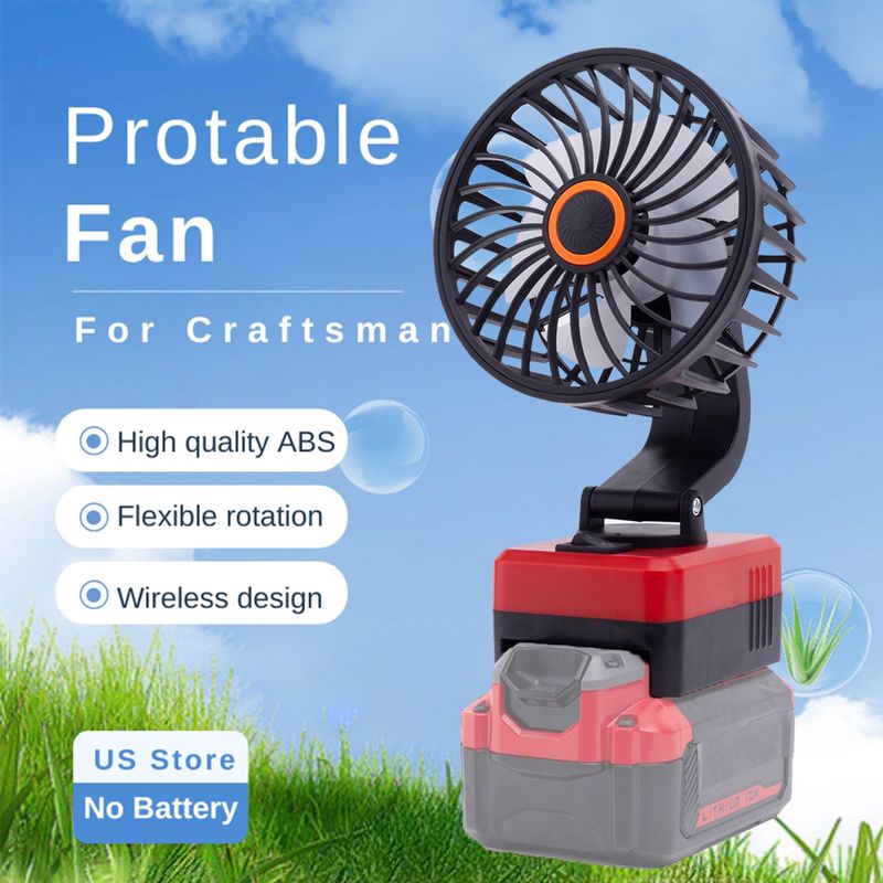 Fan For Craftsman 20V Battery Series Portable Fan Indoor Outdoor ...
