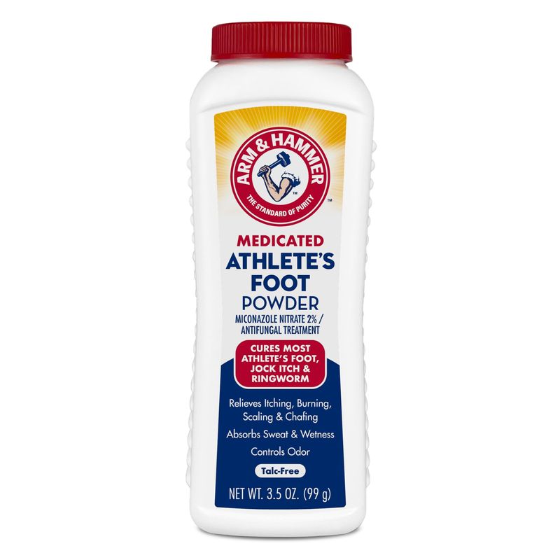 Arm & Hammer Athlete's Foot Powder - Antifungal Treatment for Feet with ...