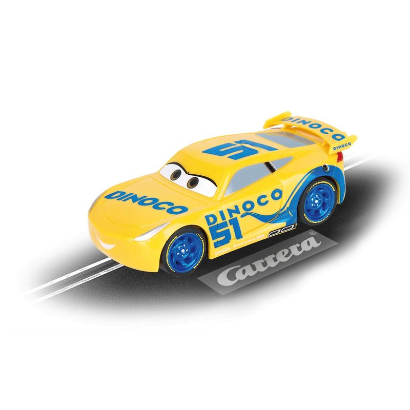 Carrera 20065011 First Disney-Pixar Cars-Dinoco Cruz Slot Car, Yellow ...