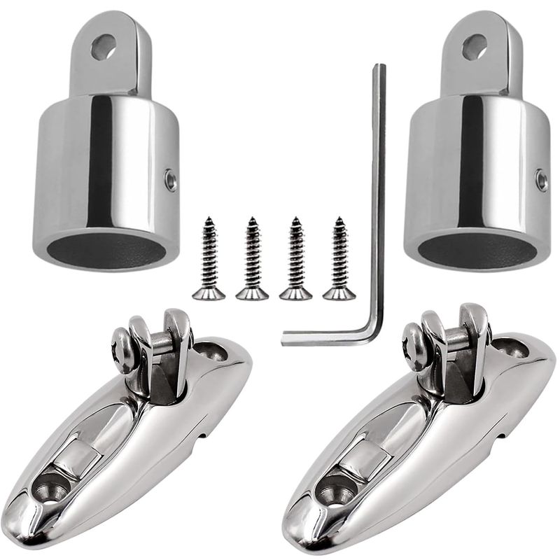 Baieasy Bimini Top Hardware, Deck Side Mounted Quick Release Hinges ...