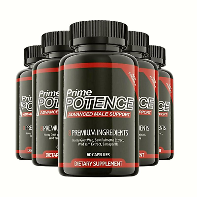 5-Pack Prime Potence Capsules, Prime Potence Advanced Male Support -300 ...