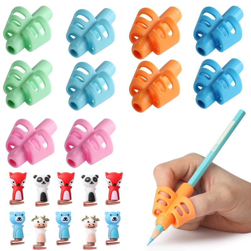 Mr. Pen- Pencil Grips for Kids Handwriting, 20 PCS (10 Finger Grips+10 ...