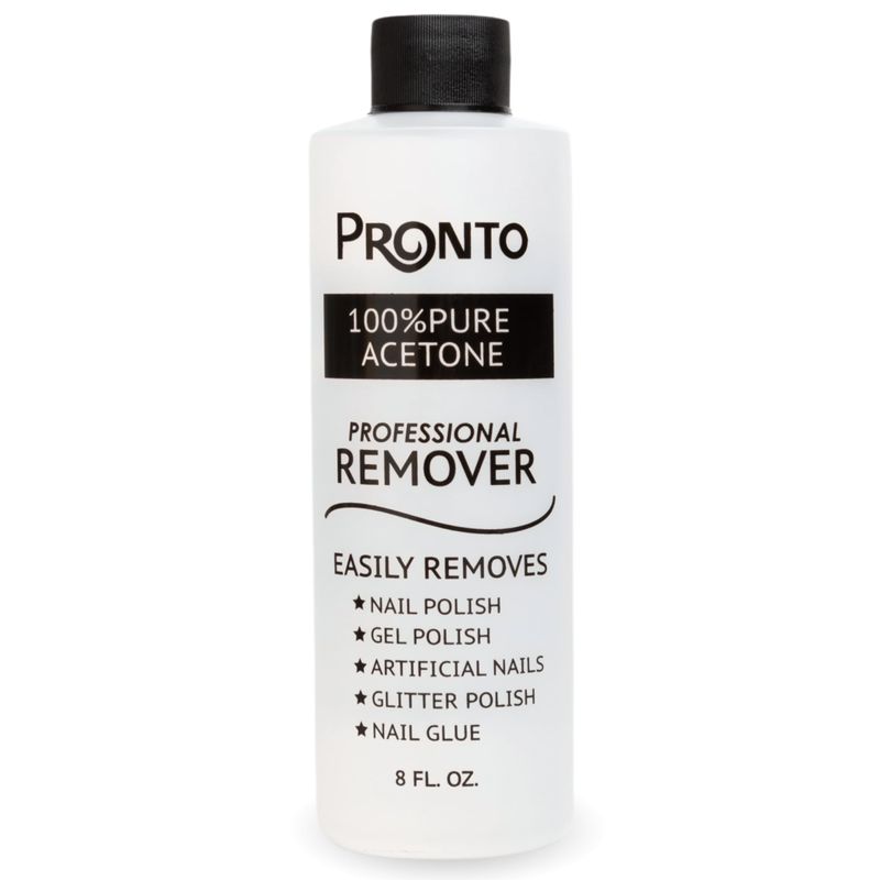 Pronto 100% Pure Acetone - Quick, Professional Nail Polish Remover ...