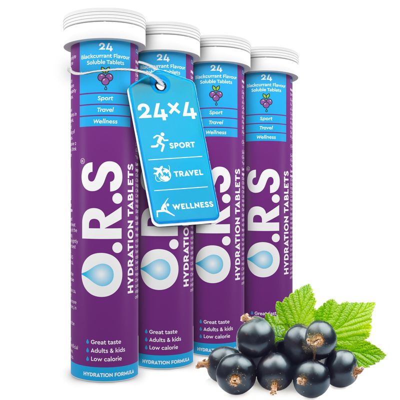 O.R.S Hydration Tablet with Electrolytes for Rehydration, Wellness ...