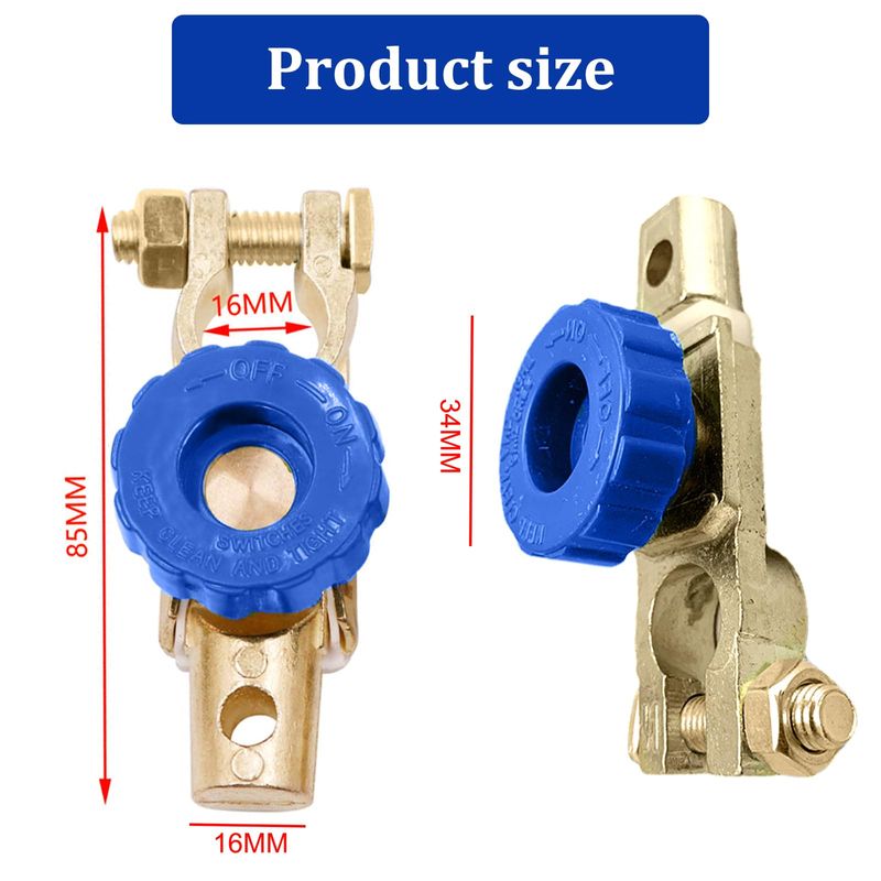 Misuyue Top Post Battery Disconnect Switch, Reliable Quick Battery Cut ...