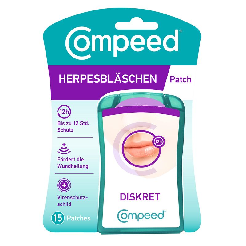 Compeed Herpes Bubble Patch with Applicator for Accelerated Wound Healing Against Herpes on the ...