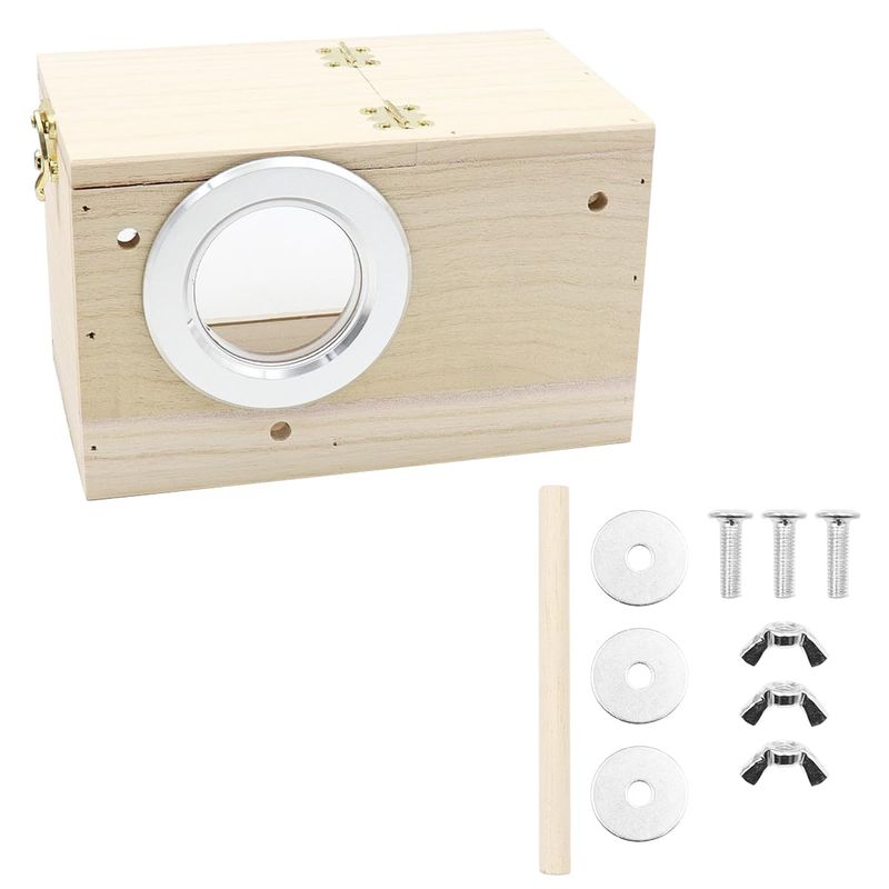 Hsthe Sea Budgie Nesting Box Transparent Design, Bird Nest Breeding Box ...