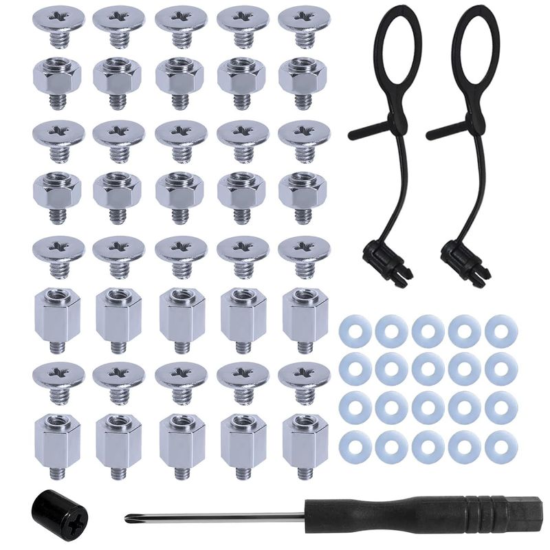 25Pcs PC Motherboard Screws M.2 SSD NVMe Screws Mounting Kit Compatible ...