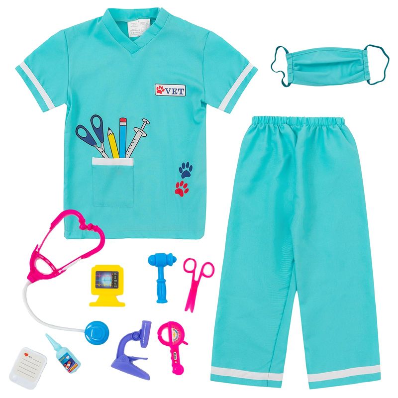 lontakids Kids Animal Doctor Role Play Costume Veterinarian Pretend ...