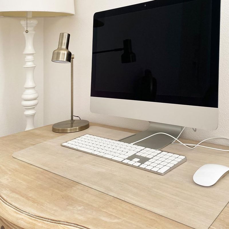 WEIMALL Desk Mat, Transparent (Translucent), Embossing, Mouse ...