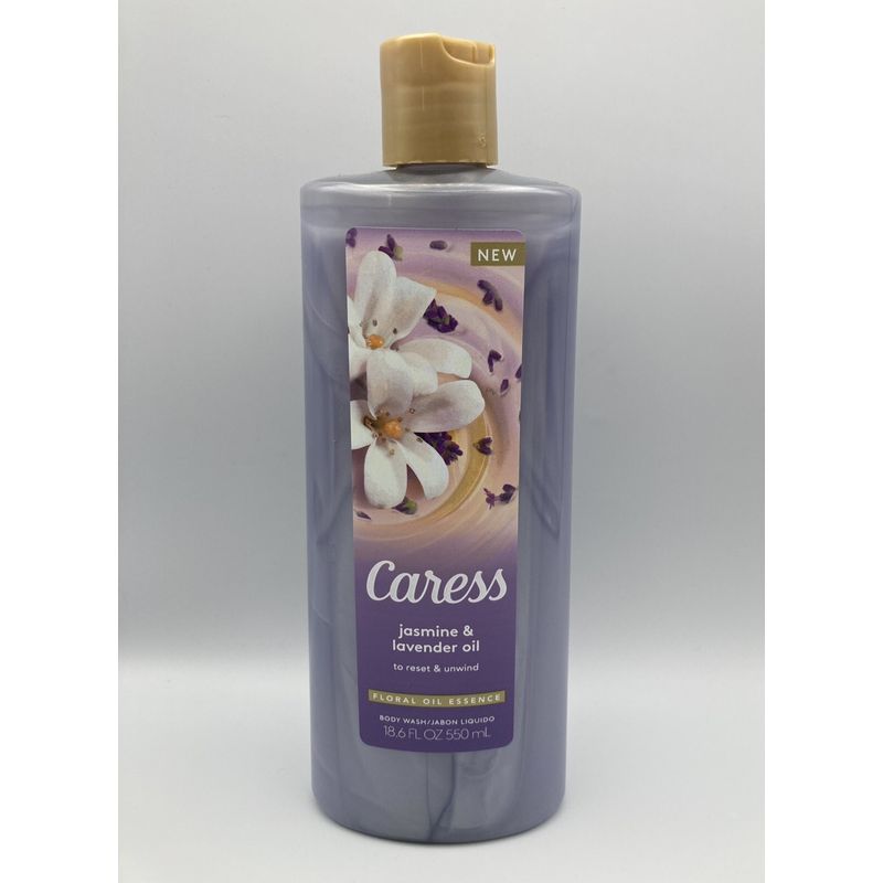 Caress Jasmine & Lavender Oil Floral Essence Body Wash 18oz. - Online ...