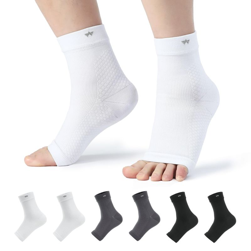 WANDER Compression Socks for Plantar Fasciitis, 2 Pairs Foot & Ankle ...