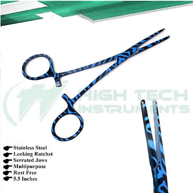 Hemostat Forceps Straight Jaws Surgical Stainless Steel Operating Room ...