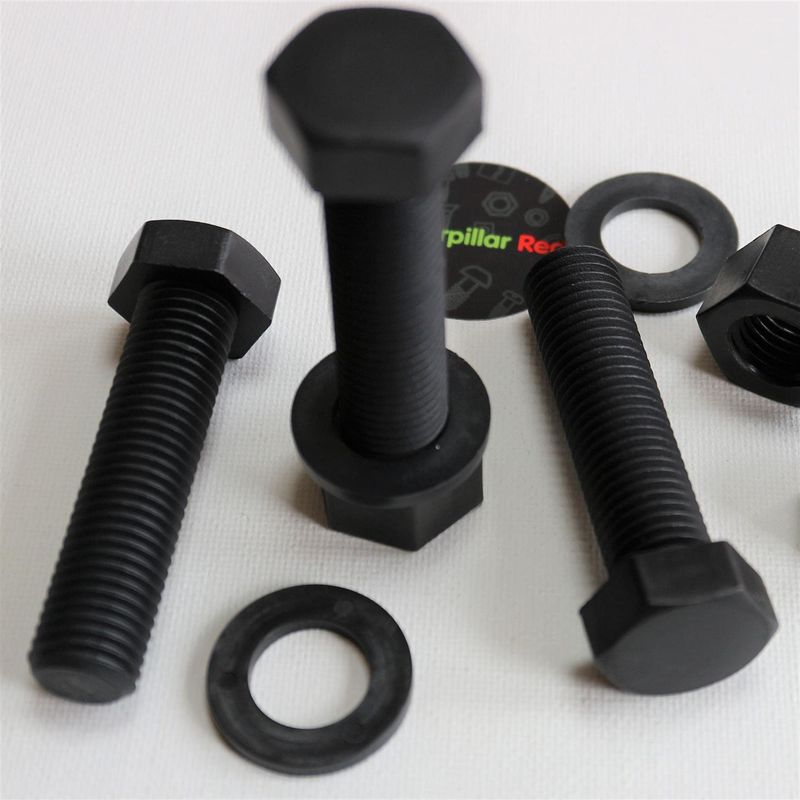 5X Black Hex Head Screws Polypropylene (PP) Plastic Nuts and Bolts ...