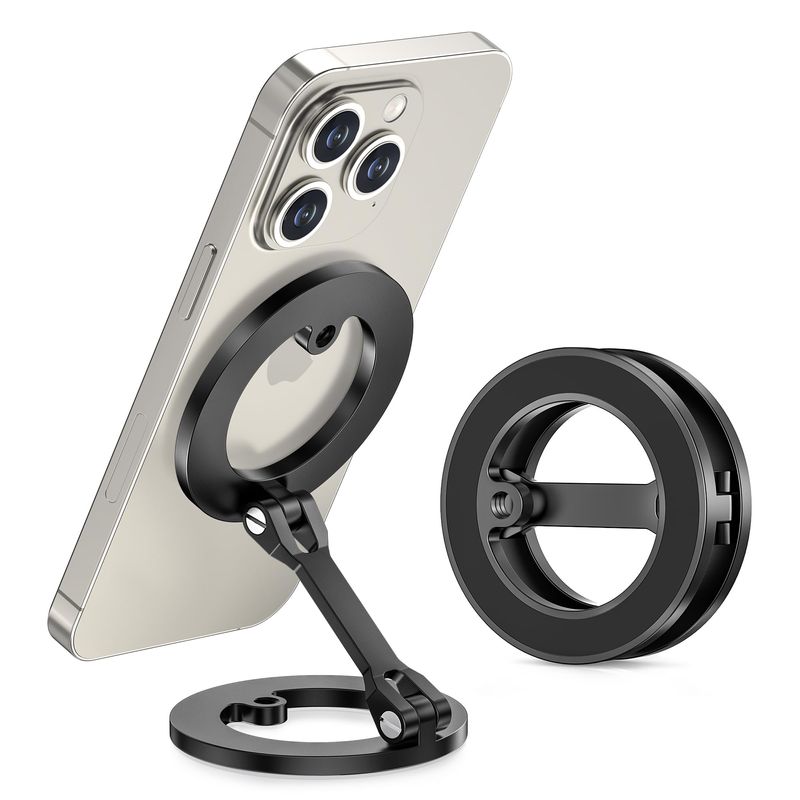 Itramax Dual Magnetic Ring Phone Stand for iPhone 16,Aluminium Phone ...