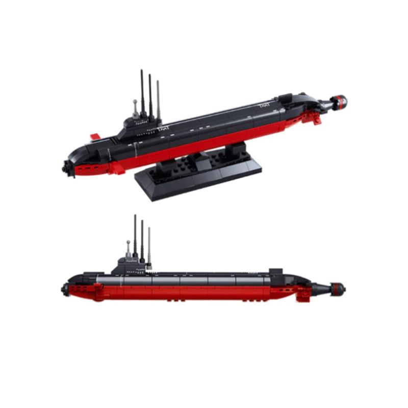 General Jim's Navy Sub - 193 Pieces Building Blocks Navy Submarine ...