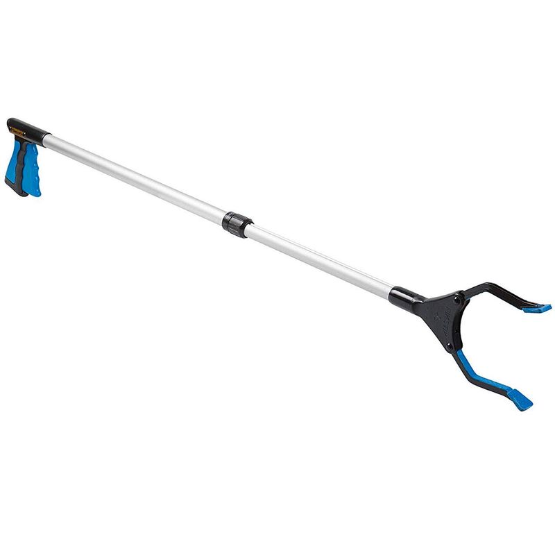 HealthSmart Adjustable Length Reacher Grabber with Rotating Jaw ...