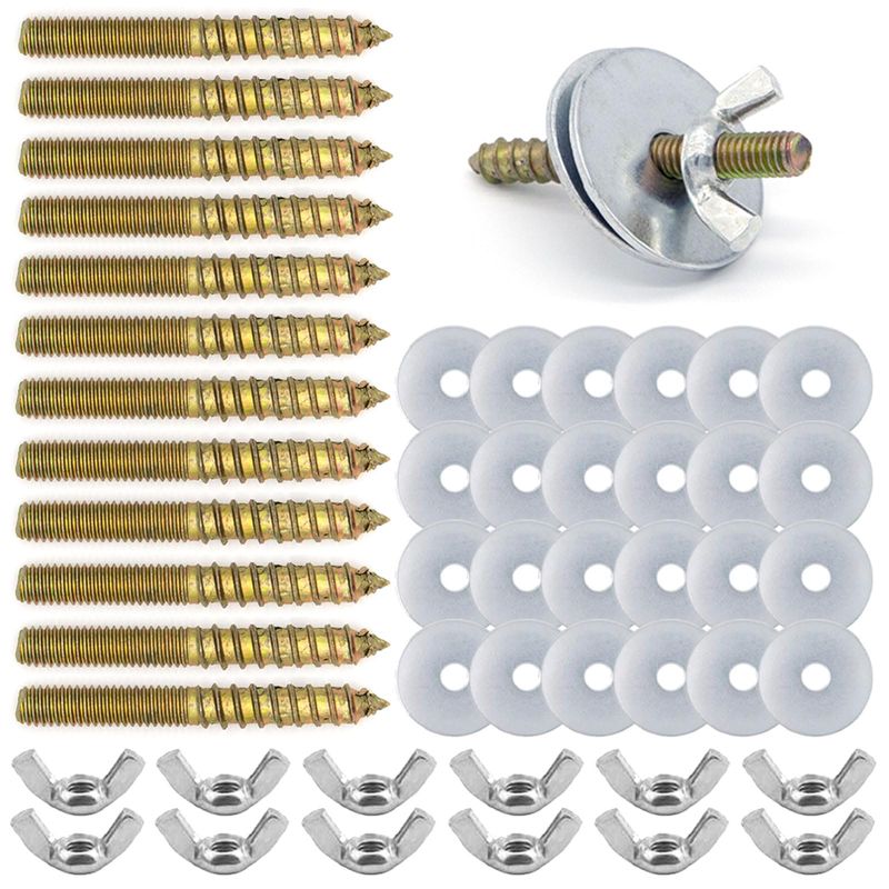 12 Sets Bird Cage Screws Bird Perch Stand Platform Accessories 24 ...