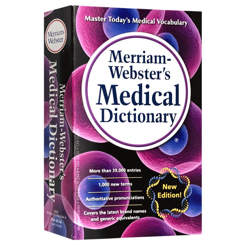 韦氏医药词典 英文原版 Merriam Webster Medical Dictionary韦氏英英词典 进口英语工具书籍 可搭Word ...
