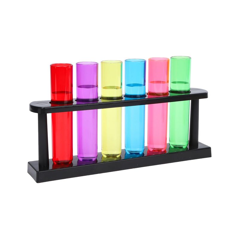Plastic Test Tubes with Rack for Parties, Shot Glasses Holder for ...