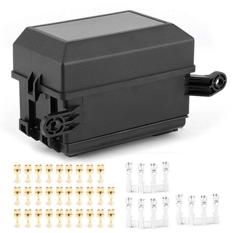 6-Way Relay Box Relay Holder Waterproof Fuse Relay Box with 6 Relays 12 ...