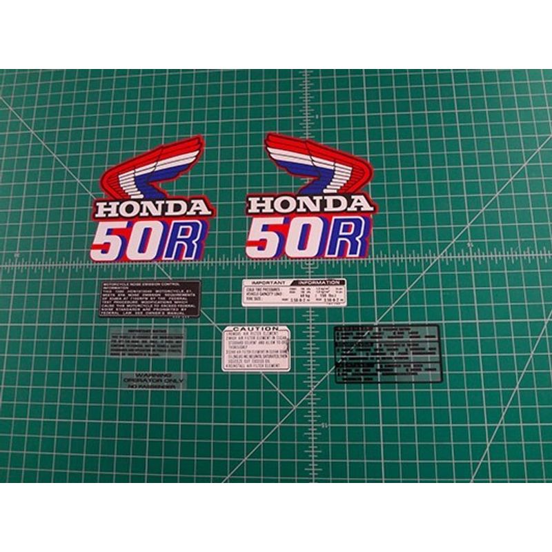 87' 1987 Z50R decals 8pc stickers graphics minibike restoration ...