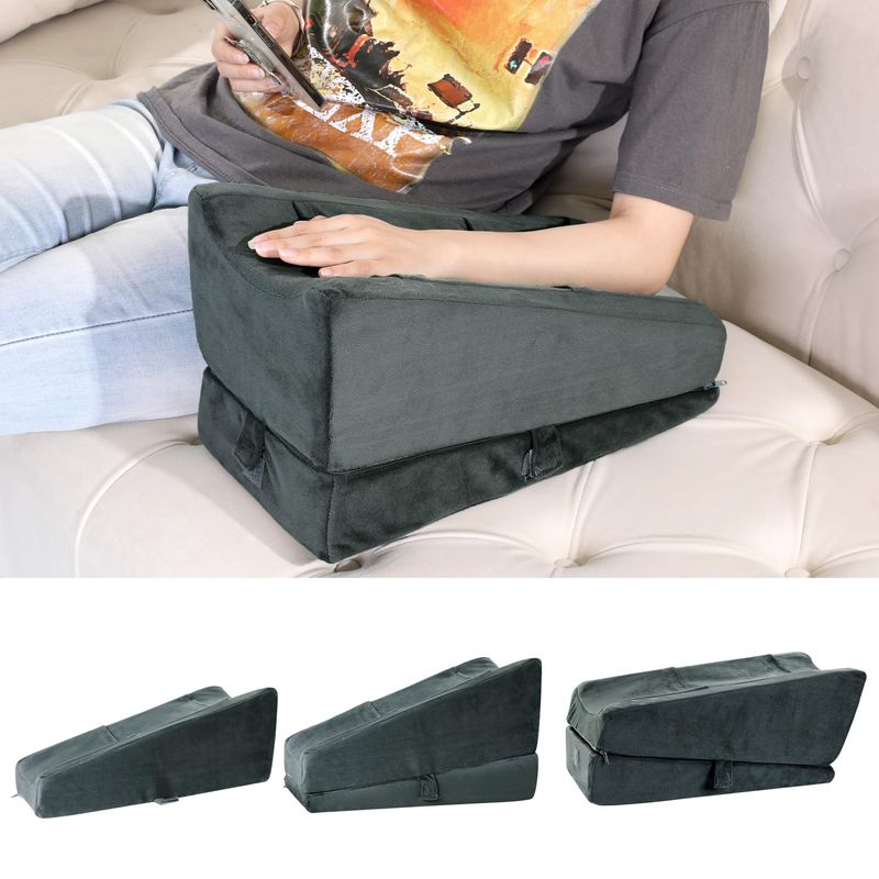 BALAPET 2-in-1 Adjustable Height Arm Elevation Pillow with 2 Pockets, 9 ...