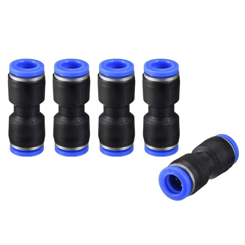 sourcing map Plastic Straight Union Push to Connect Tube Fitting 8mm OD ...