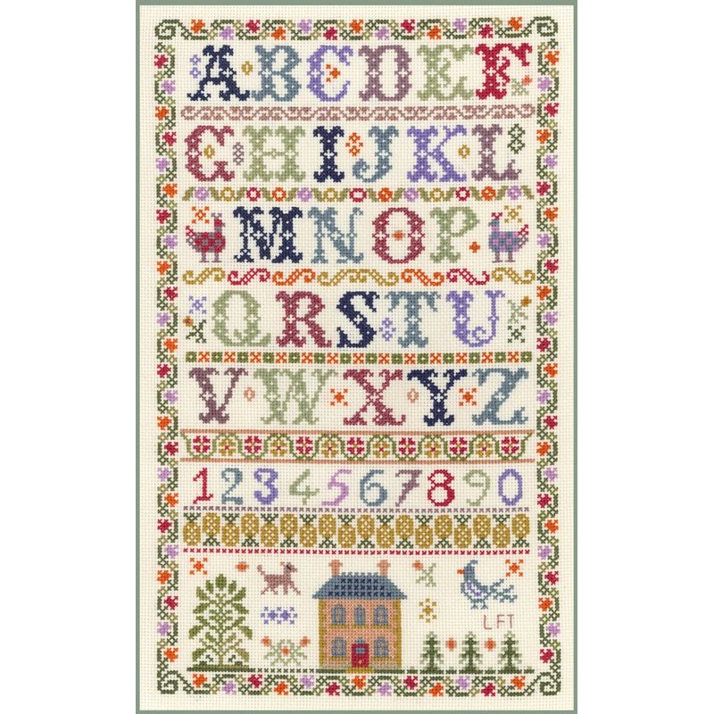 ABC Traditional Alphabet Sampler - Complete Cross Stitch kit on 14 aida ...