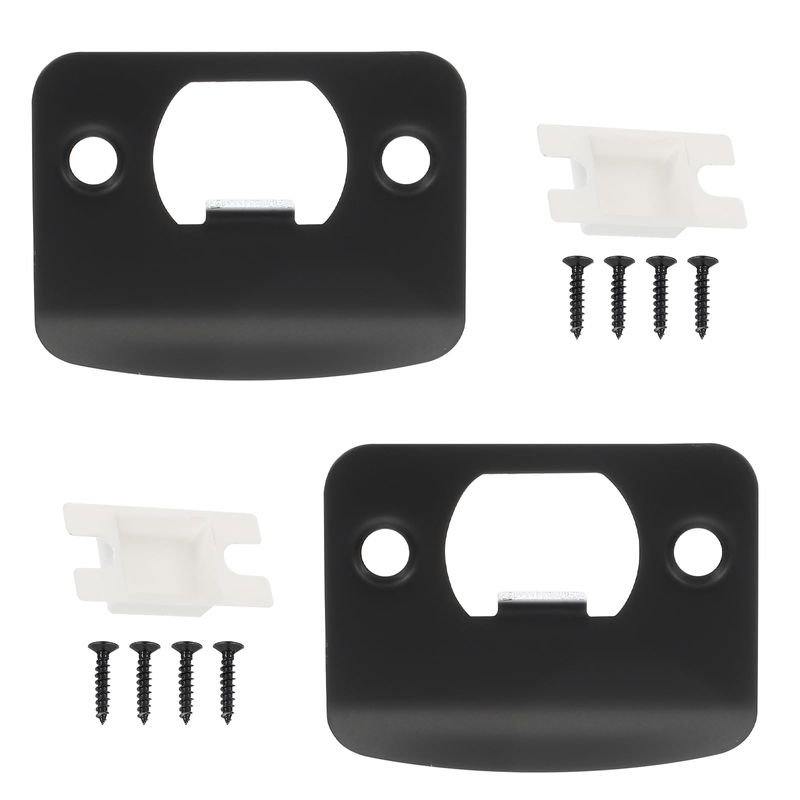 sourcing map Door Deadbolt Strike Plates Stainless Steel D Round Cam ...