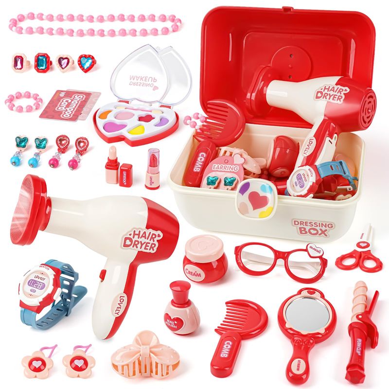 Makeup Set, For Girls, Dresser, Compact Makeup Set, Makeup Toy, 3, 4, 5 ...