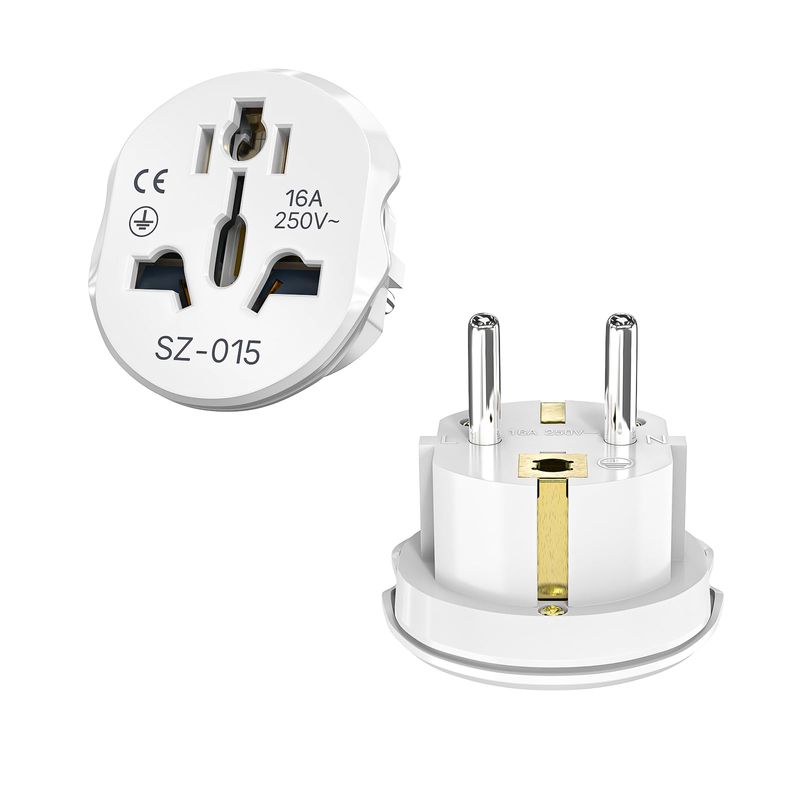 2 pieces universal socket adapter, adapter China Germany plug, plug ...