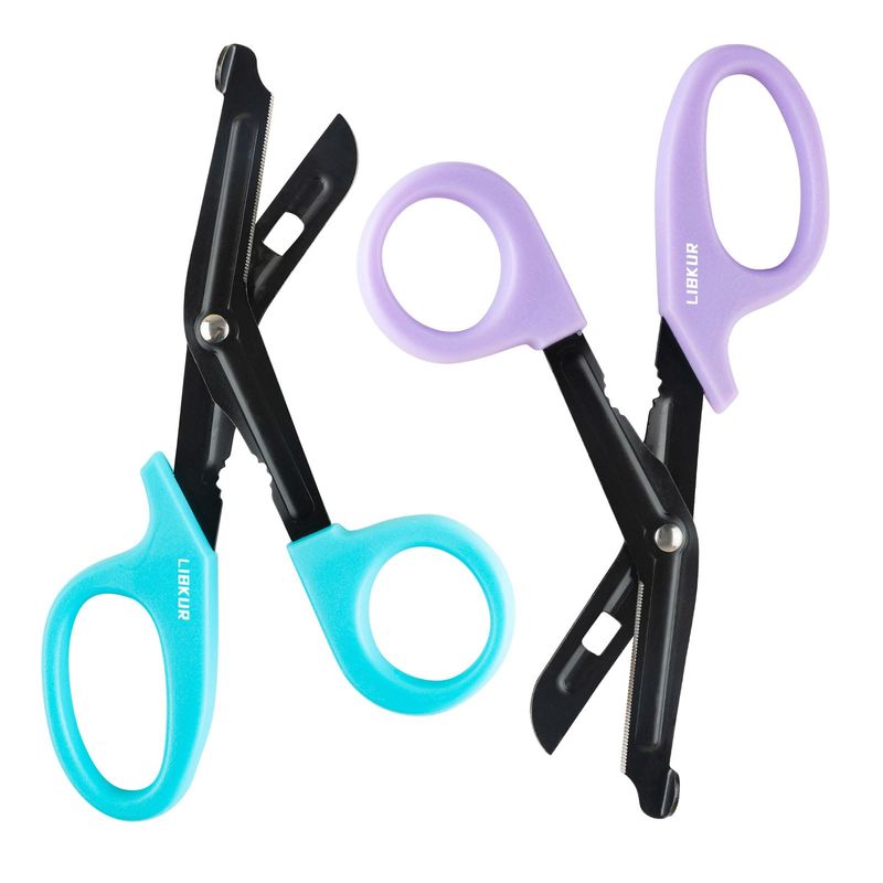 LIBKUR Bandage Shears Medical Scissors Trauma Shears for ER Nurse ...