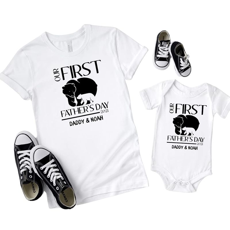 Our First Fathers day Outfit for Dad and Baby, Father and Daughter ...