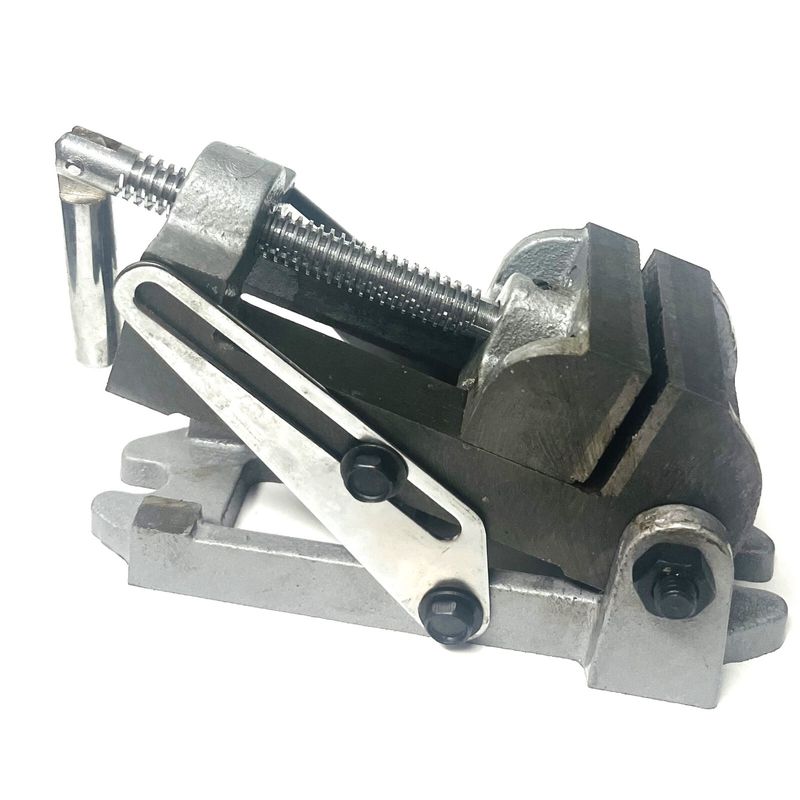 3-1/2" Benchtop Bench Vise Drill Press Tilting Angle Vise Swivel ...