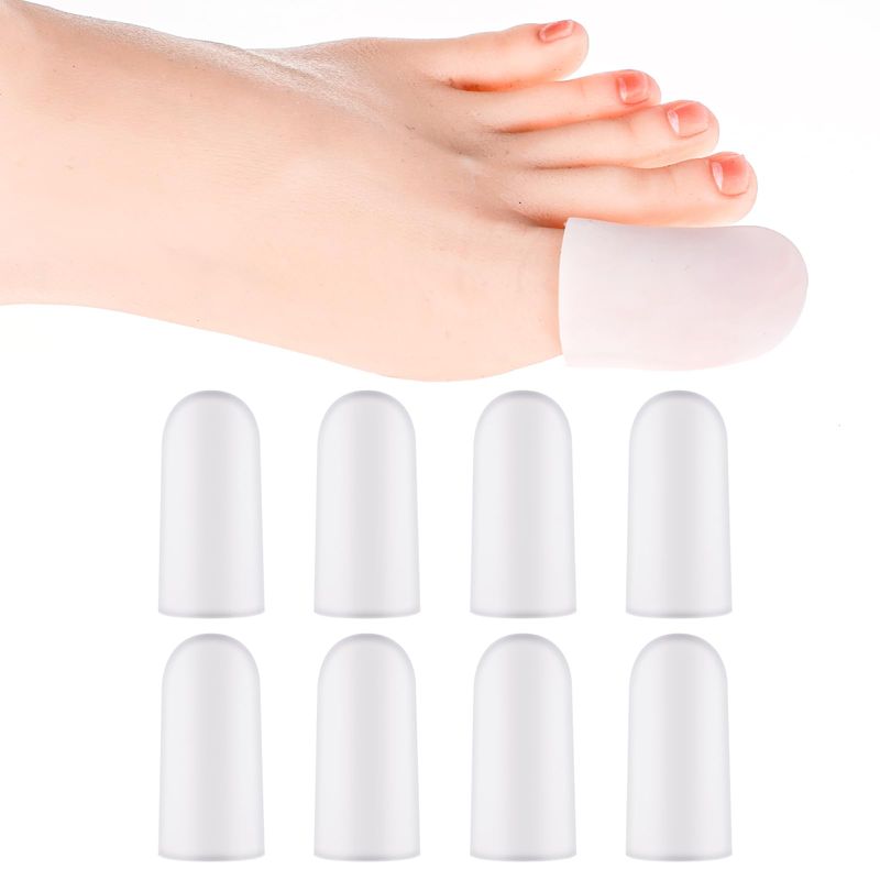 WLLHYF Big Toe Protectors 8 Pieces Big Toe Gel Toe Cap Silicone Toe ...