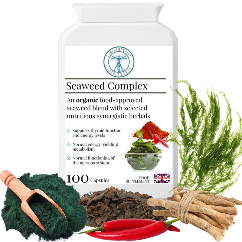 Complementary Supplements - Organic Seaweed Complex - Herbal Thyroid ...