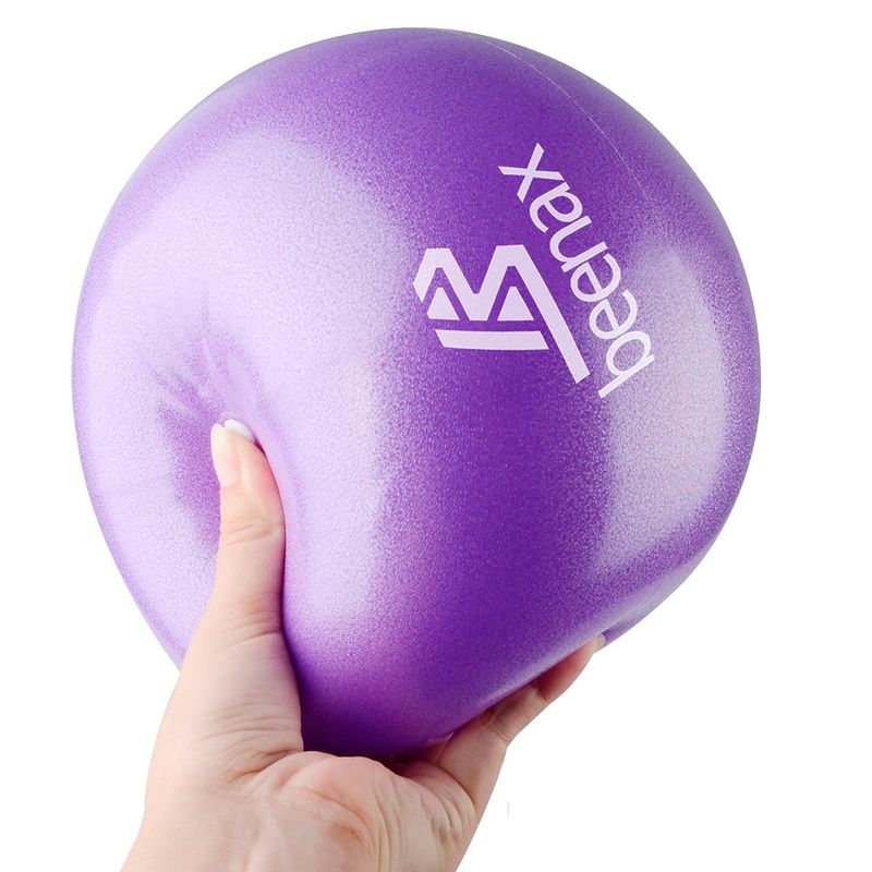 Beenax 23cm Soft Pilates Ball - 9 Inch Exercise Ball, Mini Barre Ball ...